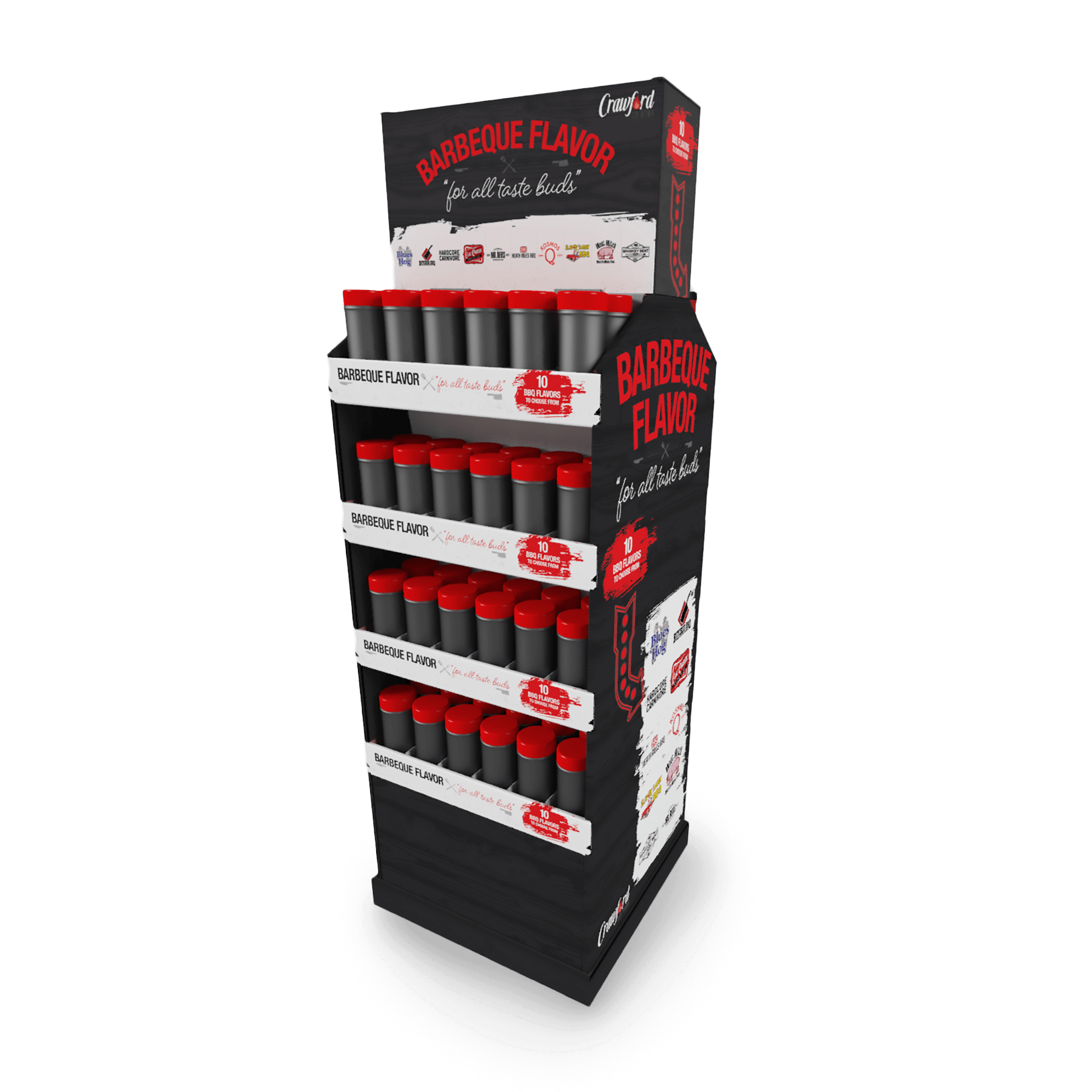 Crawford Barbeque Seasoning Display - Prizm Packaging